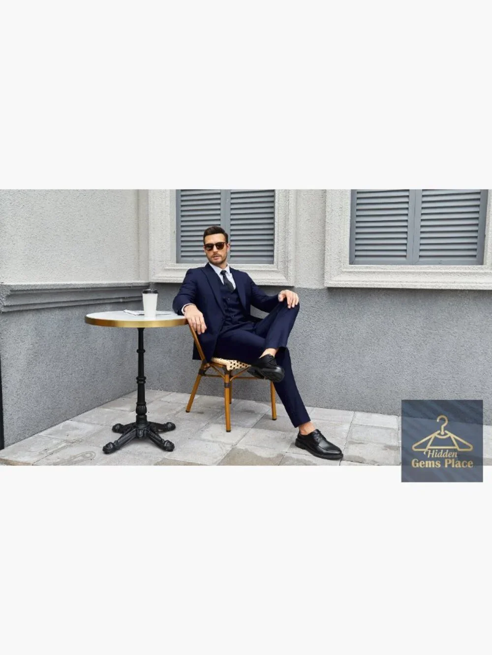 Suits & Blazers | Mens 3 Piece Slim Fit Double Breasted Suit Wedding ...